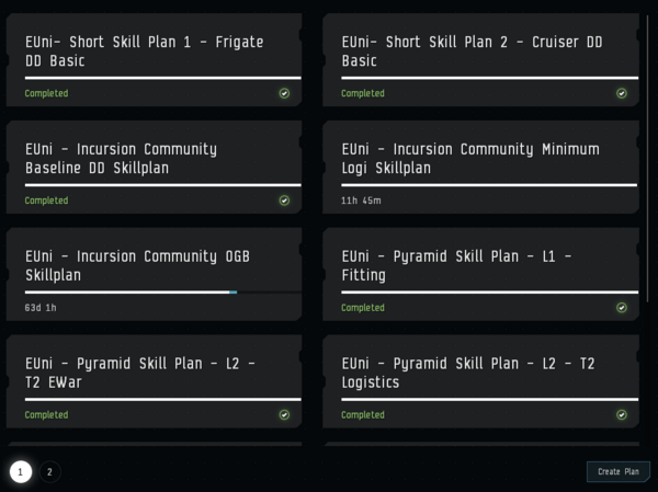EVE University Corporation Skill Plans - EVE University Wiki