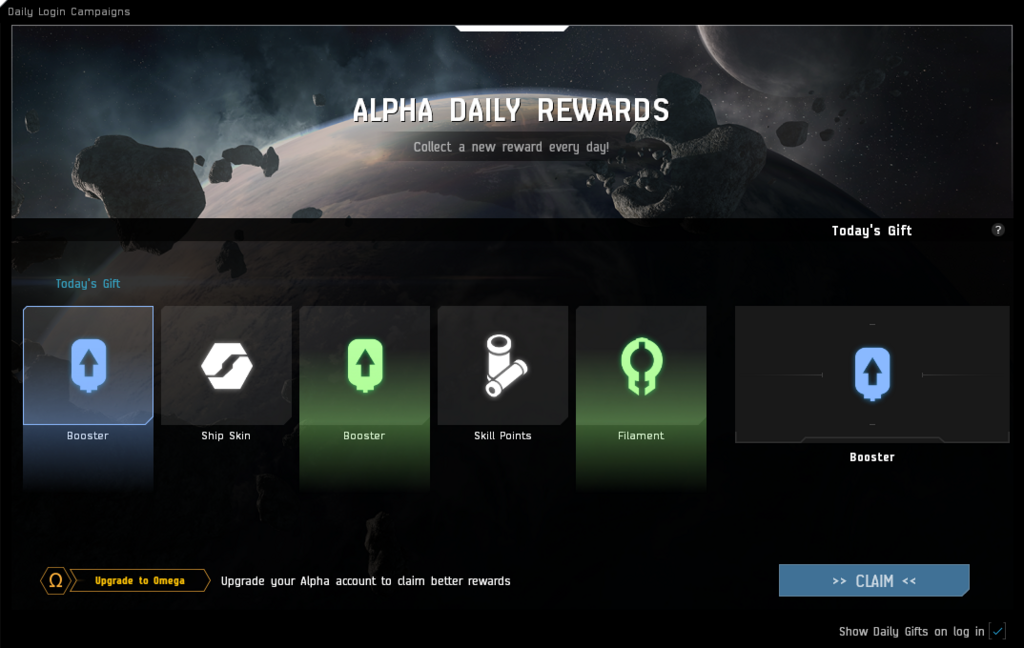 Evergreen Daily Login Rewards - EVE University Wiki